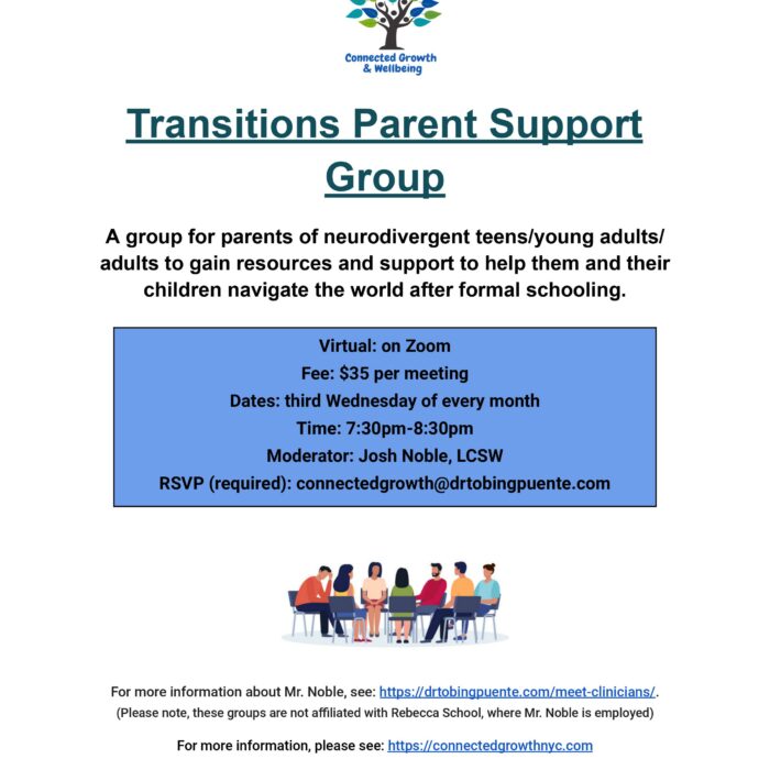 NYC Parent Support Group for Neurodivergent Young Adults